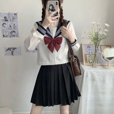 Japanese Style Student Girls School Uniforms Girls Navy