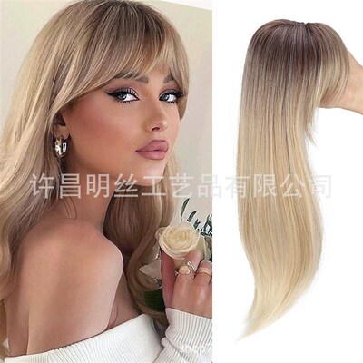 Wig  3d Gradient Hair Replenishment Block Hair Clip Hair E