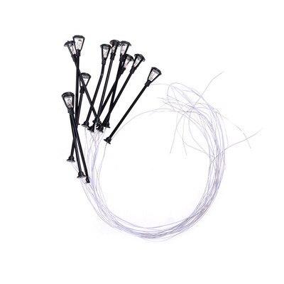 10pcs/set Model LED Sreet Lamp Lighting Single Head Train La