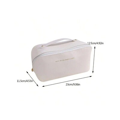Large Pu Leather Travel Cosmetic Bag for Women Cosmetic Orga