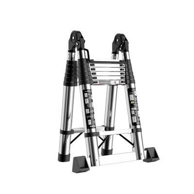 Stainless steel telestcopic ladder home human step ladder