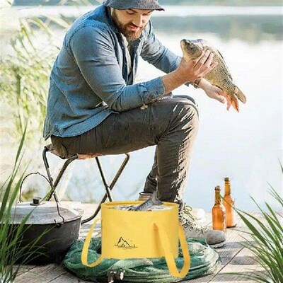 Folding Water Bucket Foldable Outdoor Basin Bucket 20L