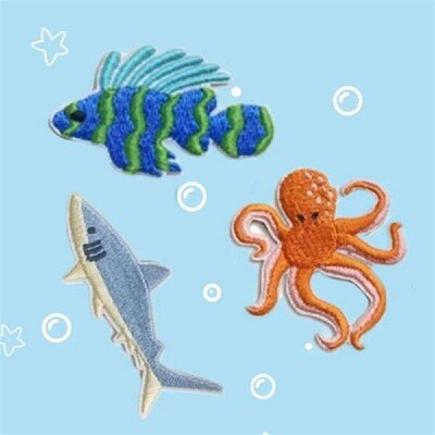 15PCS Clothing Accesories Iron on Cartoon Embroidered Patch