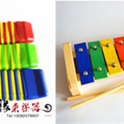 Olf Instrument Early Education Teaching Aid Wooden Maracas O