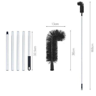 Aluminum Alloy Eaves Cleaning Brush Gutter Cleaning Brush