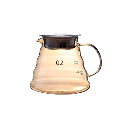 ffee Pot Filter Cup Glass Sharing Set Filter Heat-resistant