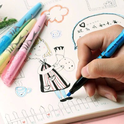 Erasable Highlighters Pastel Drawing Pen Fluorescent Highlig