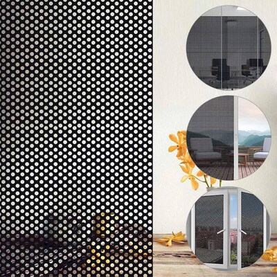 Self-adhesive Mesh Window Film Perforated Self Adhesive Blac