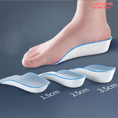 Height Increase Insoles for Men Women Shoes Flat Feet Arch S