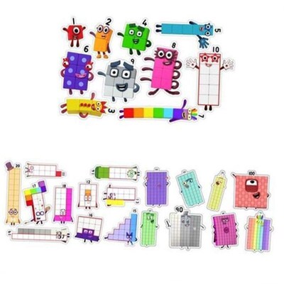 100pcs Numberblocks Multiliznk Linking Counting Cubes Snap