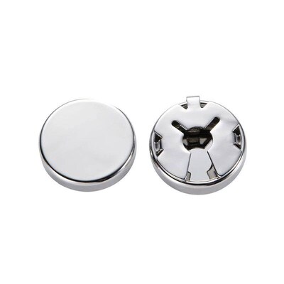 1 Pair Brass Round Button ver Cufflinks Formal Shirt Cuff Li