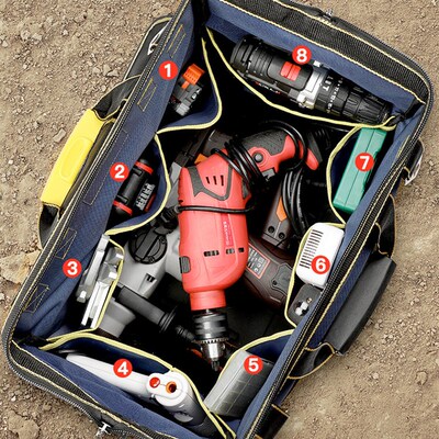 Tool Bag Waterproof Tool Bag Adjustable Shoulder Strap Colla