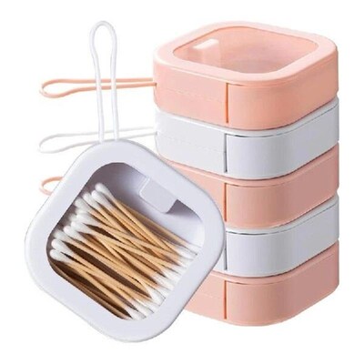 6 Pcs Portable Hair Tie Organizer Travel Storage Containers