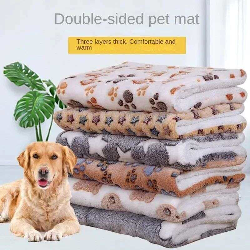 Double-sided Pet Mat Mats Short Plush Pet Sleeping Bed for C
