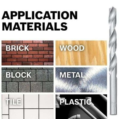 HSS-Co Twist Drill Bit Set for Stainless Steel Wood Metal Dr
