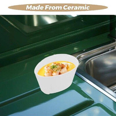 Ceramic Steamed Egg Bowl Noodle Serving Eating Microwaves