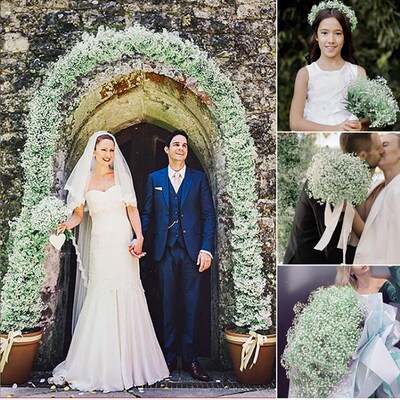 1/3/5pcs 52cm White Baby Breath Artificial Flowers Gypsophil