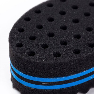 Oval Dual-use Curly Hair Sponge With Holes, Hair Curly Spong