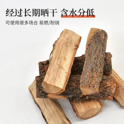 荒野猎人易燃耐烧野营干木柴篝火烧火柴取暖野餐壁炉木头柴劈柴禾