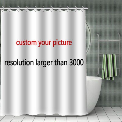 Custom Printed Patterns Modern Shower Curtain Style Waterpr
