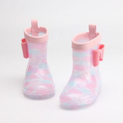 2020 Cartoon Bow Rain Boots Kids for Boy Girls Rain Boots PV
