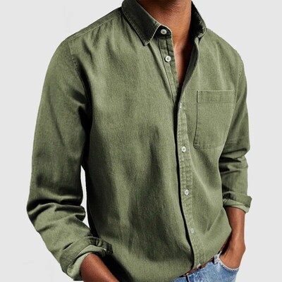 2025 E-commerce Site Mens Lapel Mens Shirt
