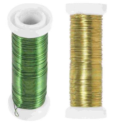 2 Rolls Flower Garland Arrangements DIY Stem Wires Crafting