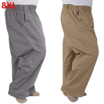 Plus size 8XL 11XL 12xl middle-aged mens summer thin elasti
