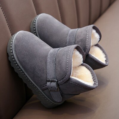 Fashion Children Casual Shoes Girls Boys Cotton Snow Boots W