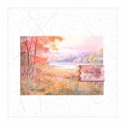 Forest fairy tale background material paper ins vintage fant
