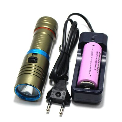L2 Led Flashlight Scuba Diving Light Waterproof Underwater L