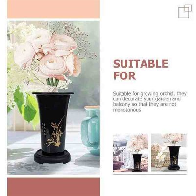 2 Sets Nursery Orchid Pot Plant Decor Pots for Plants