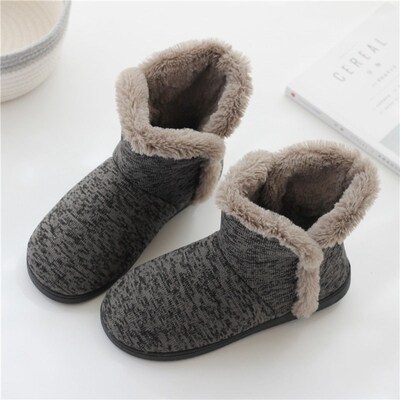 2025 High Top Mens Cotton Slippers vered Heel Cotton Slippe