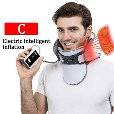 Inflatable Neck Traction Device Neck Hot Compress Cervical V
