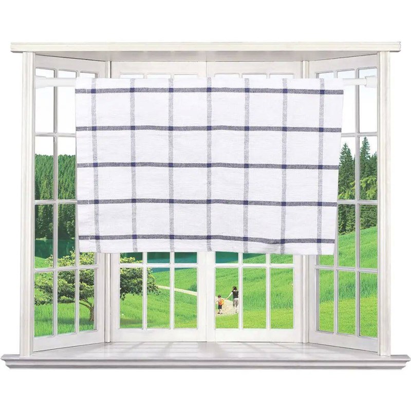 3PC Multi Purpose Net Voile Tension Curtain Rail Pole Net Ro