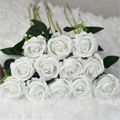10/5pcs Rose Simulation Rose Bouquet Artificial flower Real