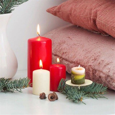 10 Pcs Decor Metal Holder Fixator Pillar Plate Decorate