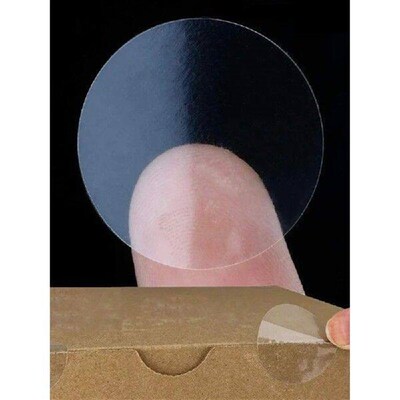 500 pieces/roll of transparent circular sealing labels gift