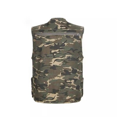 Mens 4 Wear Vest Military Camouflage Functional Fishing Hor