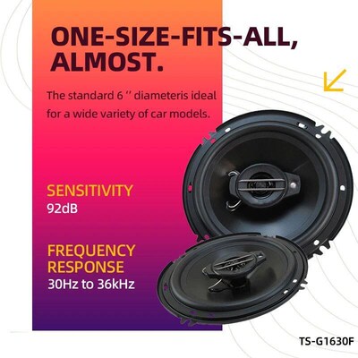 2pcs 6 Inch 320W 3 Way Universal Car Coaxial Car Music Stere