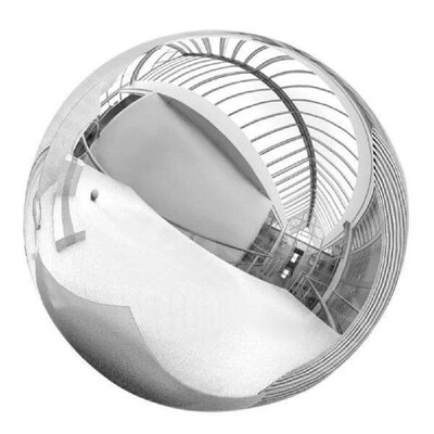 Reflective Mirror Garden Mirror Sphere 200MM Silver
