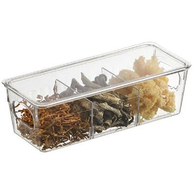 Food Storage Box Transparent Vegetable Fruit Caddy Bin