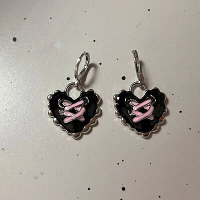 Classic Cross Crystal Replaceable Exquisite silver Color Ear