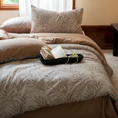 Luxury Cotton  Bedding Sets Bedsheet Duvet Blanket Cover Set