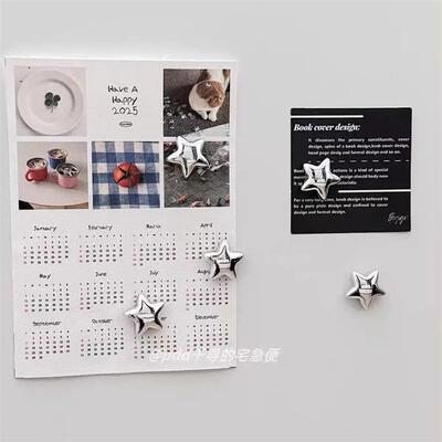 Fridge magnet with silver stars magnetic nail photo wall mou
