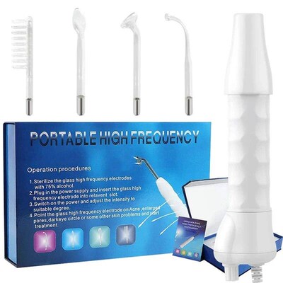 High Frequency Skin Therapy Wand Machine Portable Handheld f