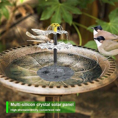 3 Tiered Water Fountain DIY Solar Bird Bath Fountain 3.5W