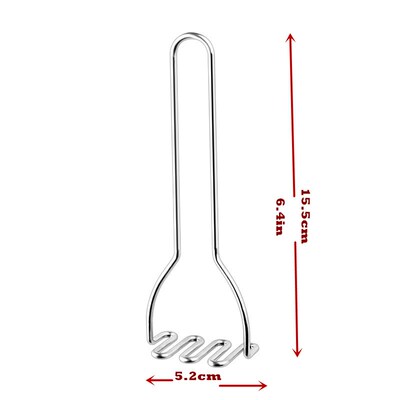 Mini Potato Masher, Stainless Steel Presser