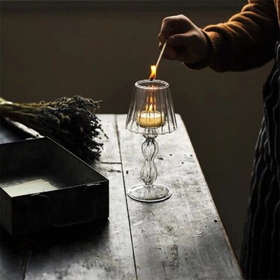 Creative Retro Silver-plated Candlestick Wedding Party Festi