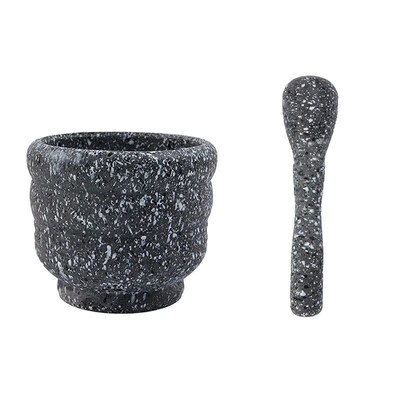 Pestle And Mortar Kit Manual Garlic Spice Press Pounder Salt